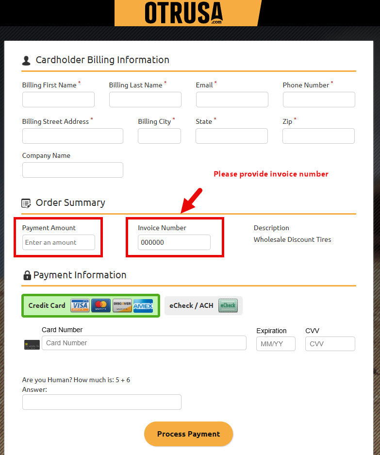 PAYMENT – OTRUSA.COM